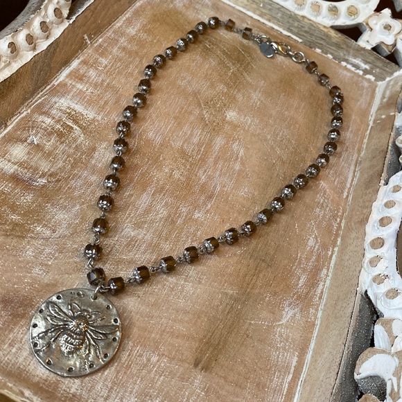 LOYAL MUSE | Jewelry | Loyal Muse Necklace Silver Smokey Quartz Rosary ...